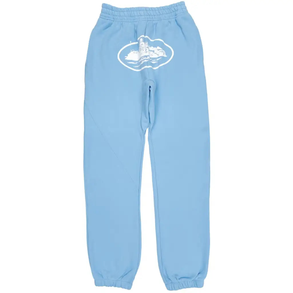 Corteiz Alcatraz Scrunch Sweats Baby Blue – Ablaj